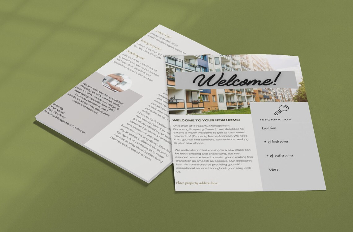 Tenant Welcome Letter | Property Management Welcome Letter | Landlord ...
