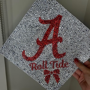 Custom High School or College Completely Bedazzled Graduation Cap ...