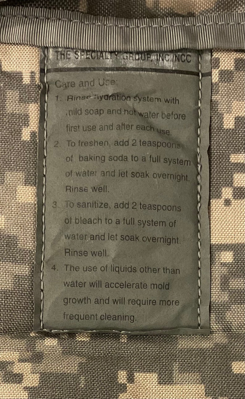 Authentic US Army Hydration Pack - Etsy