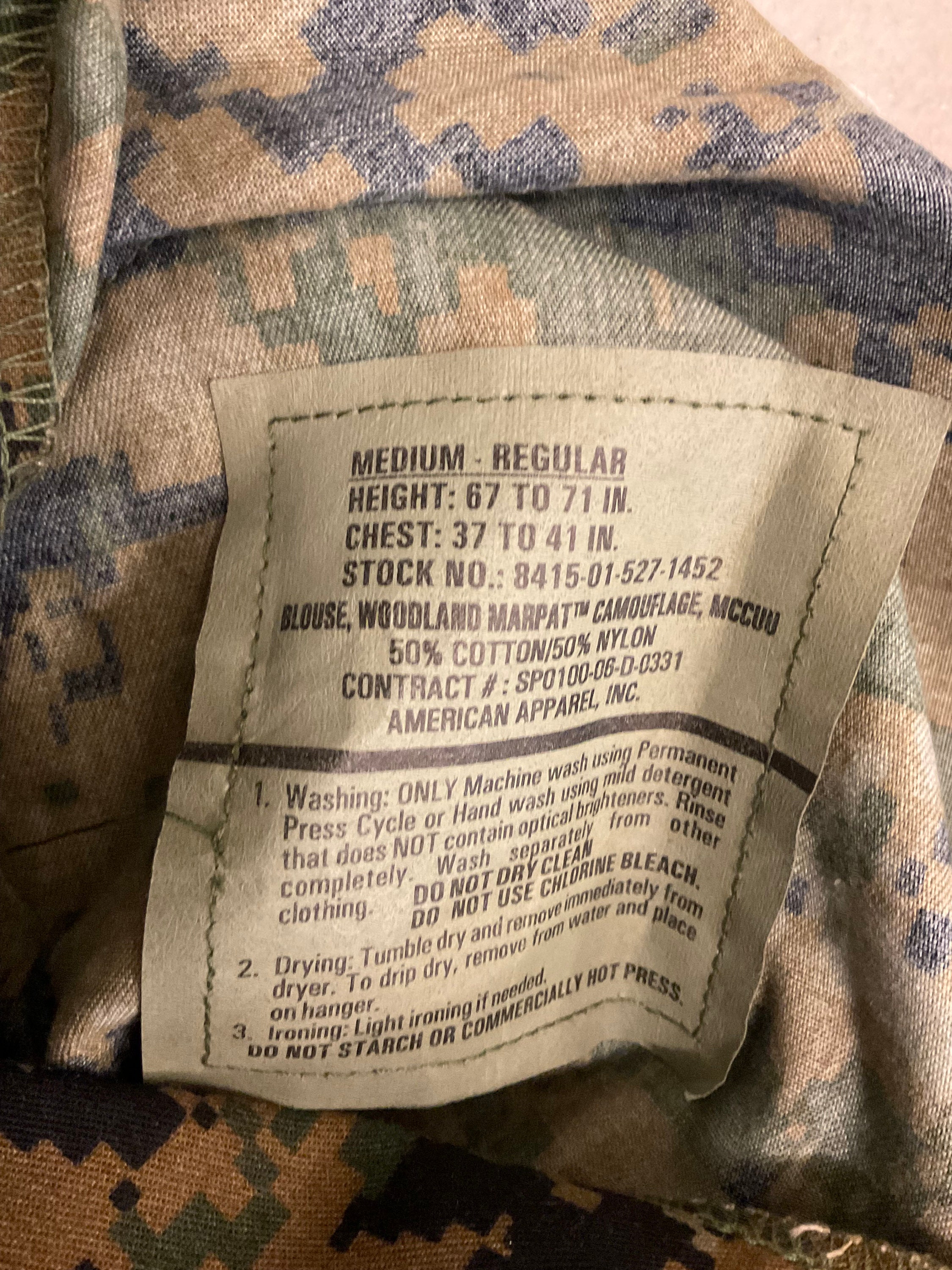 USMC Woodland Marpat Blouse MCCUU. Various Sizes. - Etsy