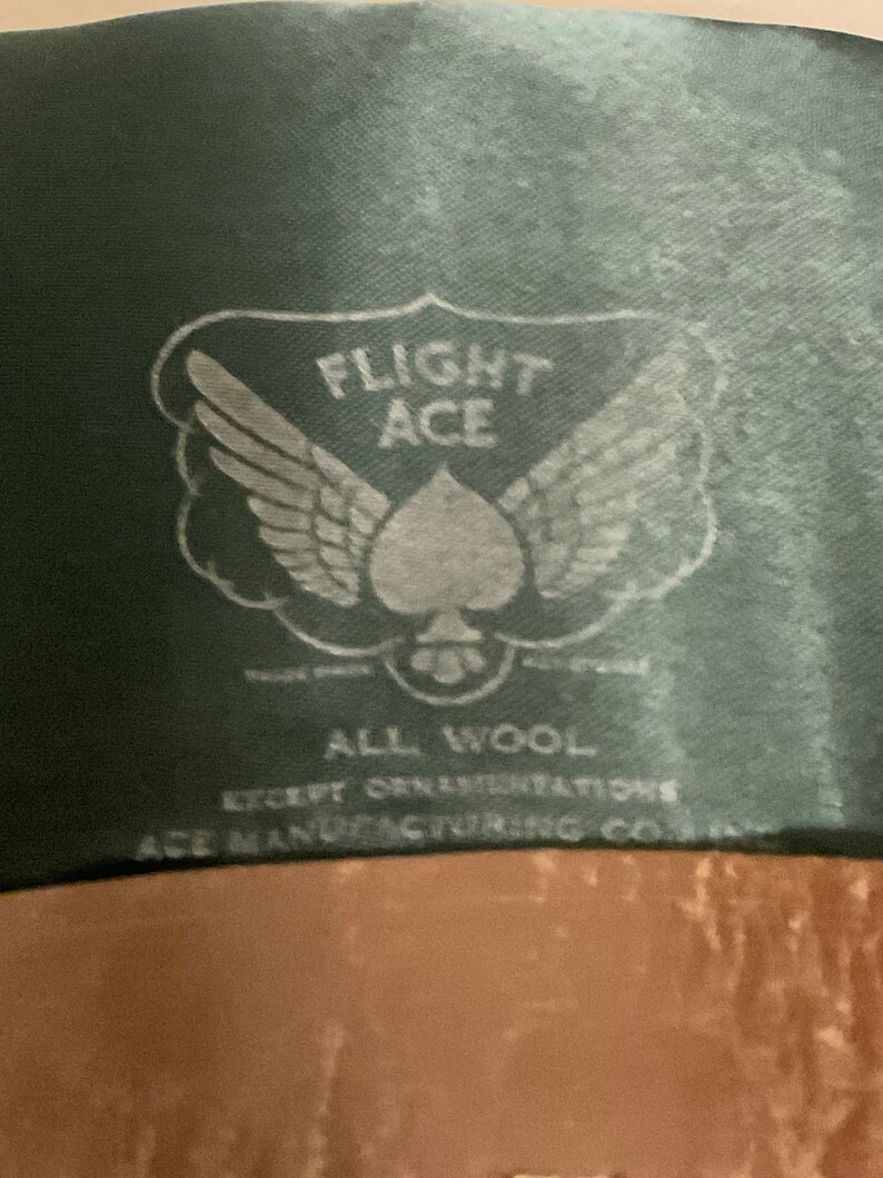 Vintage US Army Flight Ace Green Garrison Cap With Gold Piping. - Etsy