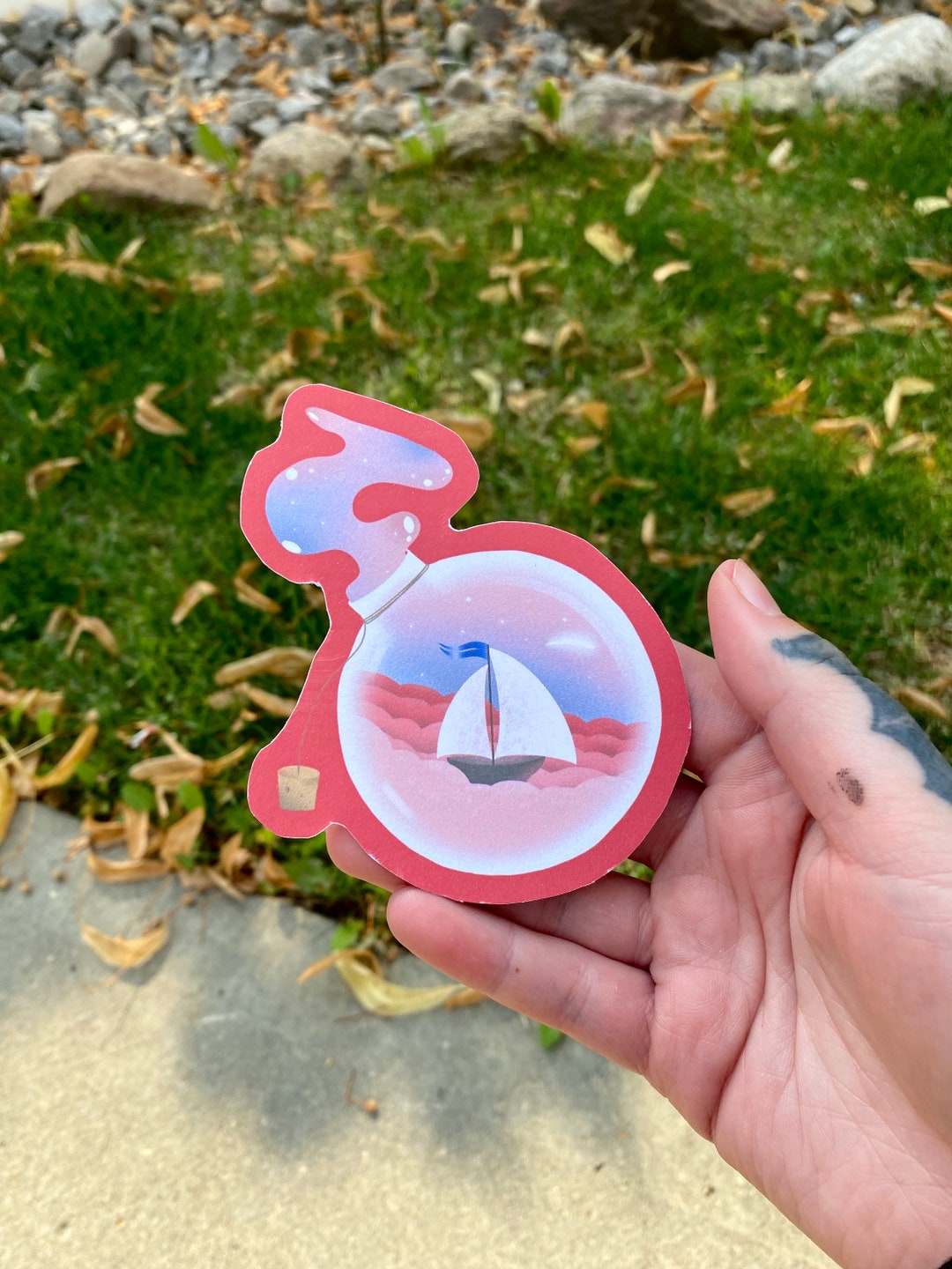 Mystical Oasis Sticker - Etsy