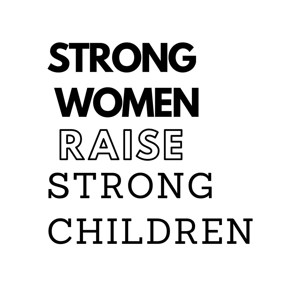 Strong Women Raise Strong Children SVG PNG JPG Digital - Etsy