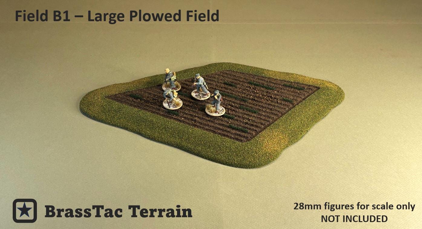 28mm Terrain for Bolt Action & Black Powder: 2 Plowed Fields A,B [field ...