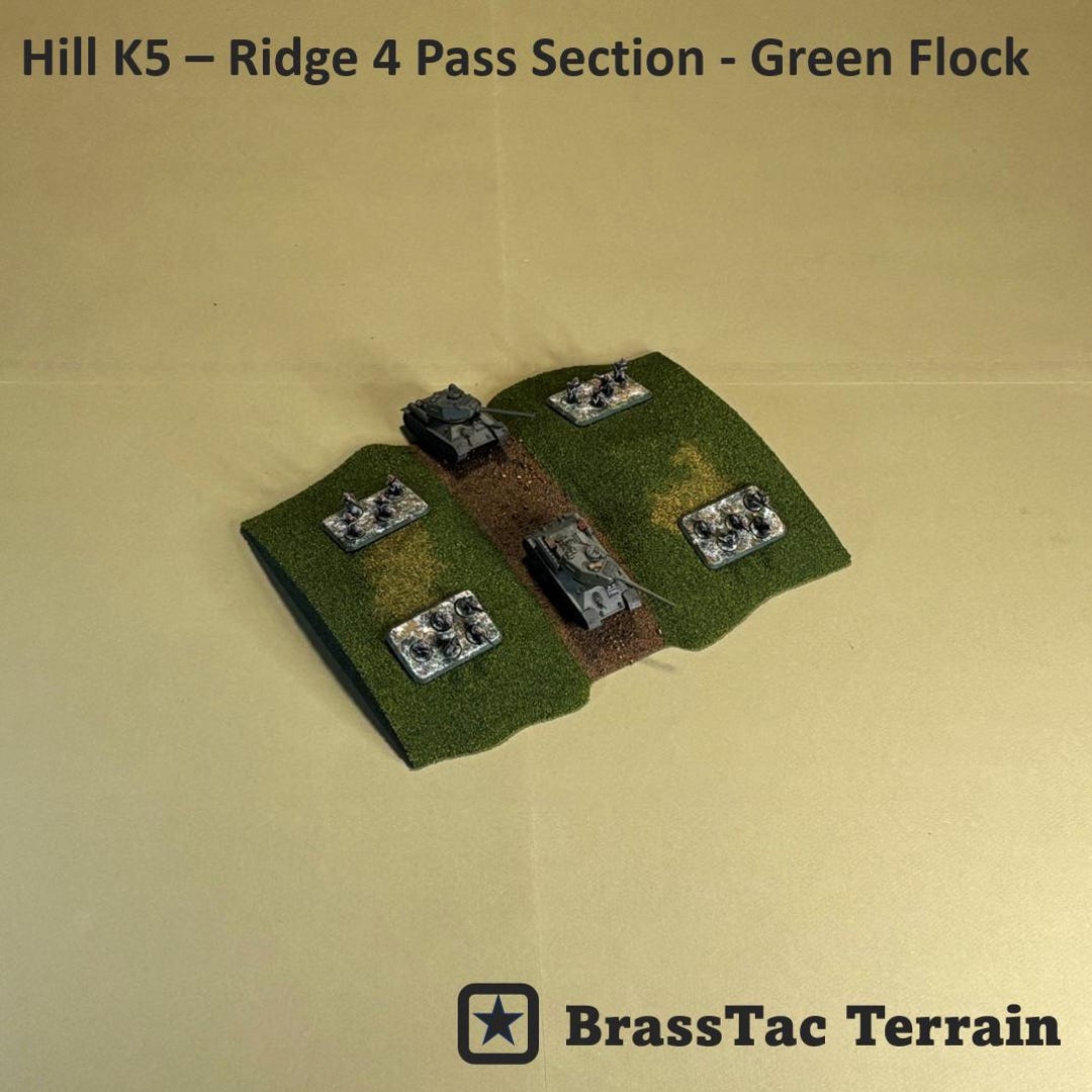 15mm Terrain for FOW, Warlord Epic: Ridge 4 Pass Piece, Green Flock ...