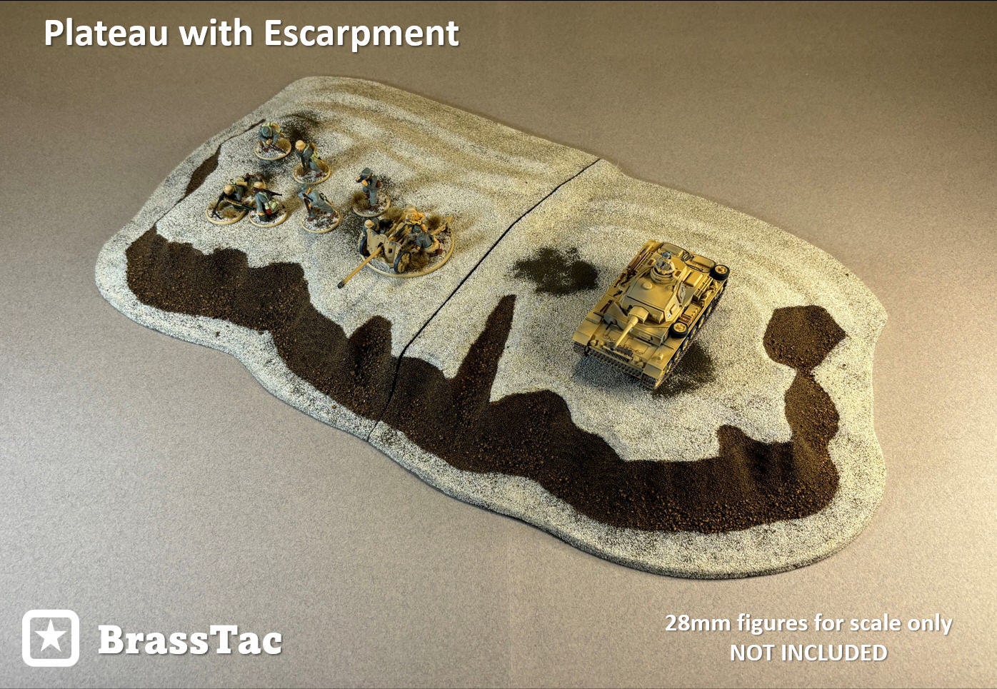 28mm Wargame Terrain Bolt Action: Desert Plateau With Escarpment desert ...