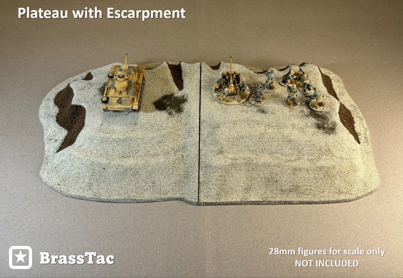 28mm Wargame Terrain Bolt Action: Desert Plateau With Escarpment desert ...