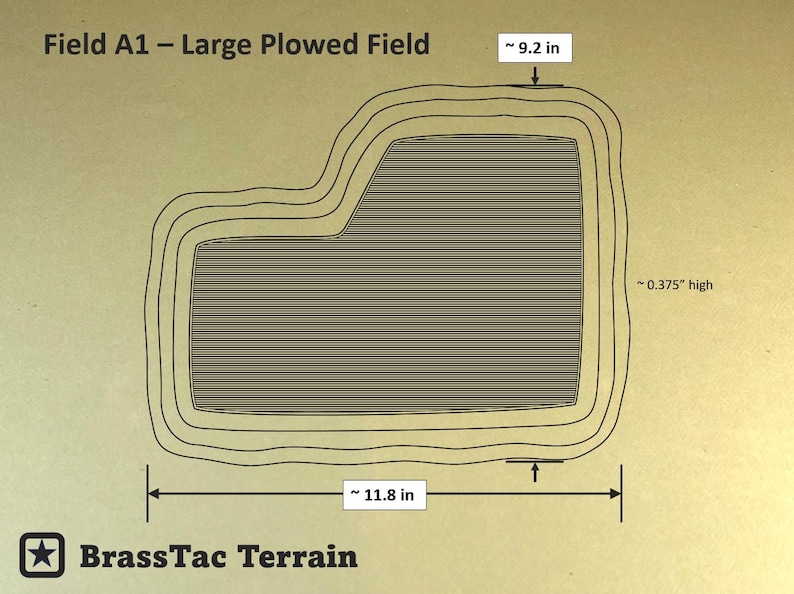 28mm Terrain for Bolt Action & Black Powder: 2 Plowed Fields A,B [field ...