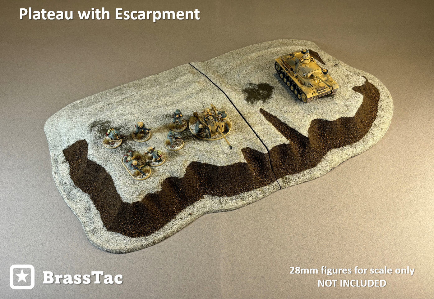 28mm Wargame Terrain Bolt Action: Desert Plateau With Escarpment desert ...