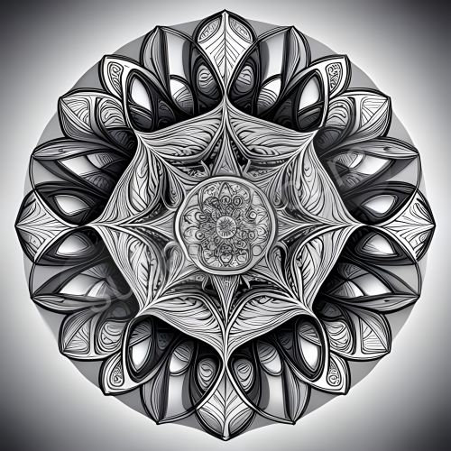 Black and White Mandella Printable Digital Art - Etsy