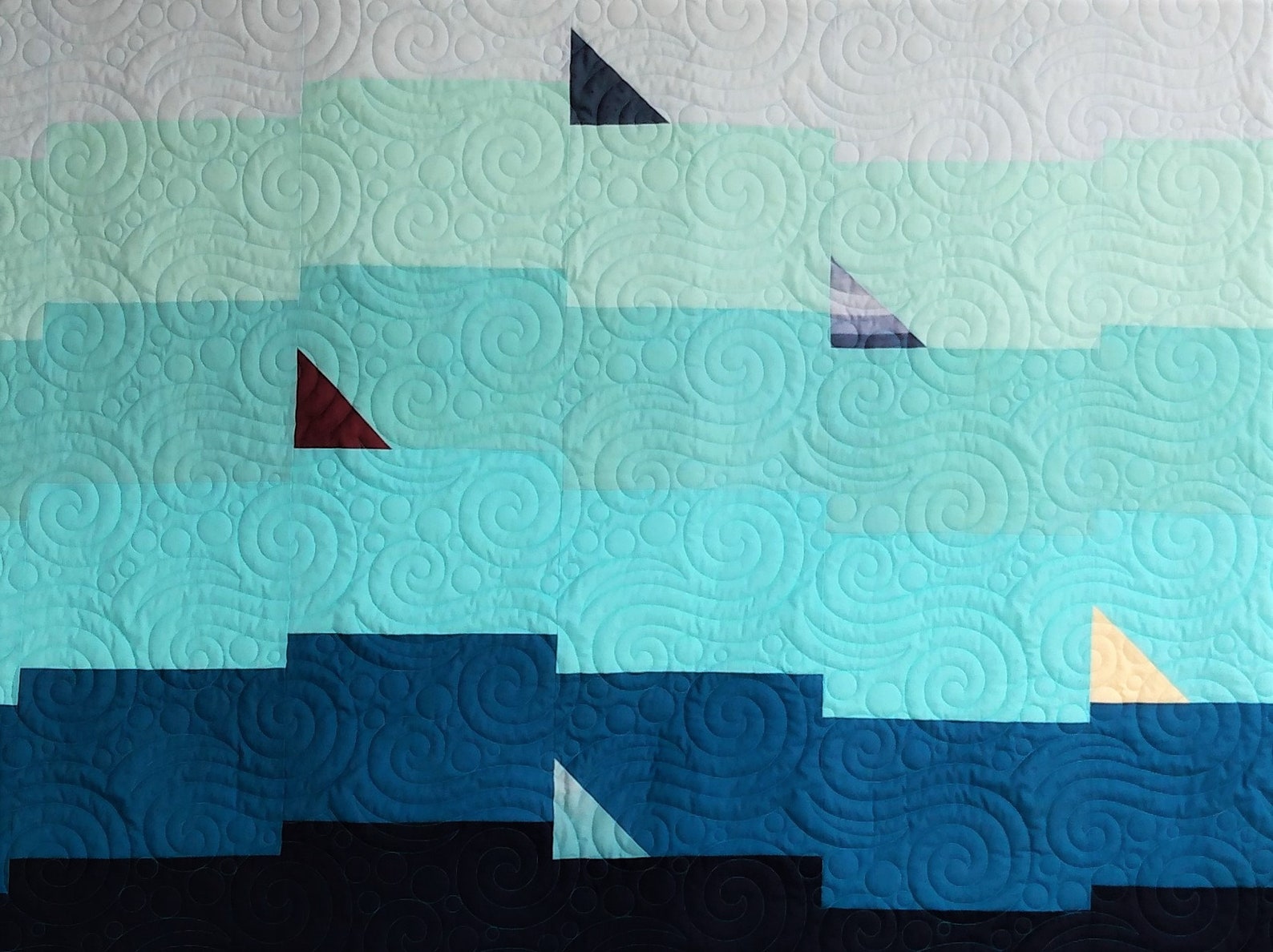Sea of Pearls Quilt Pattern, Easy Pattern for Beginners, Sailing Quilt ...