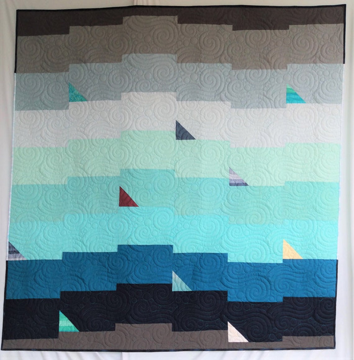 Sea of Pearls Quilt Pattern, Easy Pattern for Beginners, Sailing Quilt ...