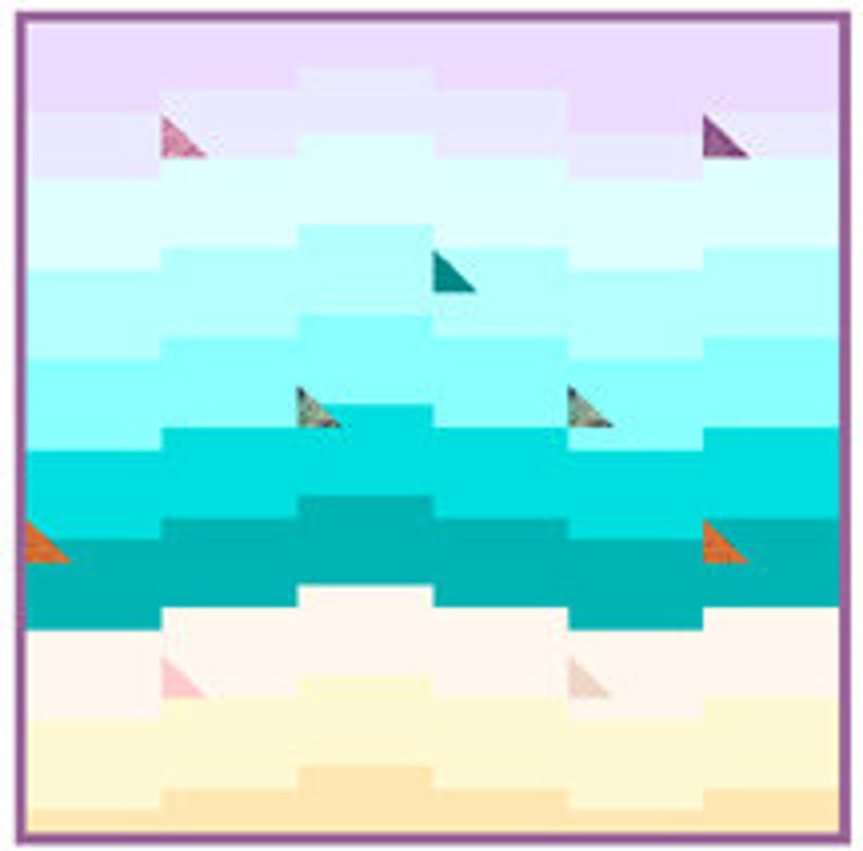 Sea of Pearls Quilt Pattern, Easy Pattern for Beginners, Sailing Quilt ...