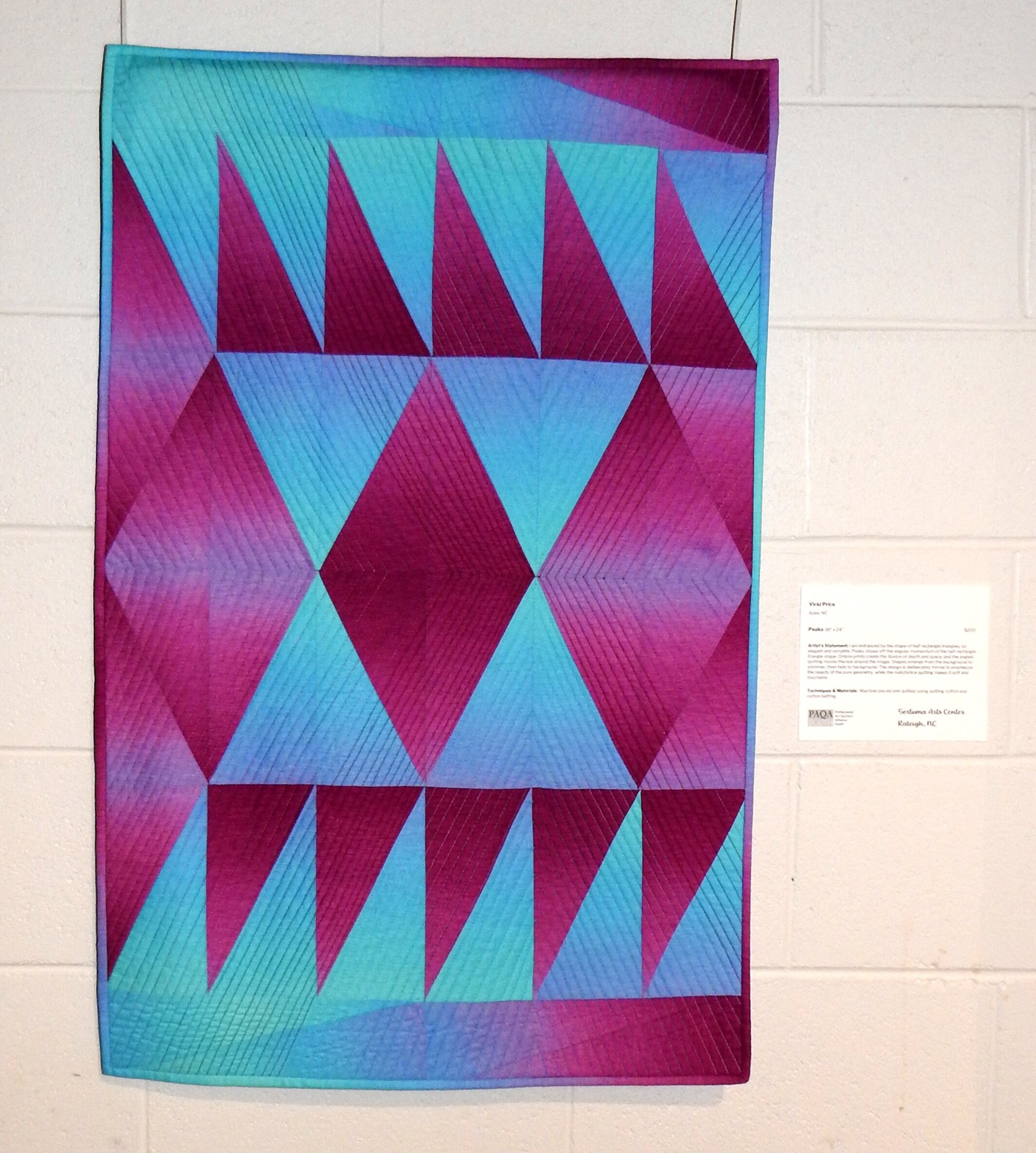 Peaks Quilt Pattern, Geometric Art Quilt Pattern, Modern Quilt Pattern ...