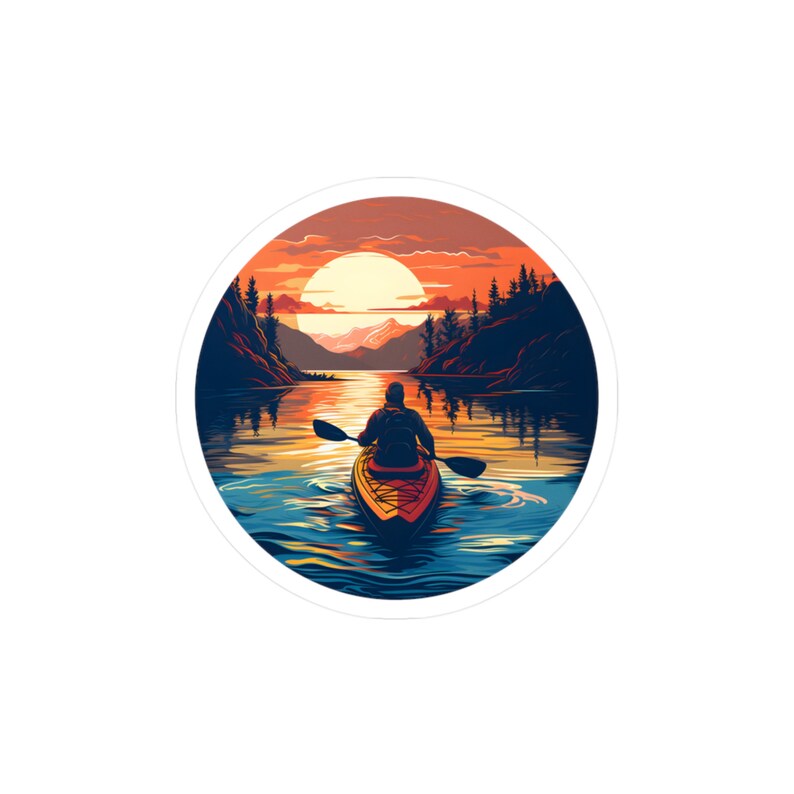 Rapid Explorer - Kayak Sticker, Nature Vinyl Sticker, Adventure Water ...
