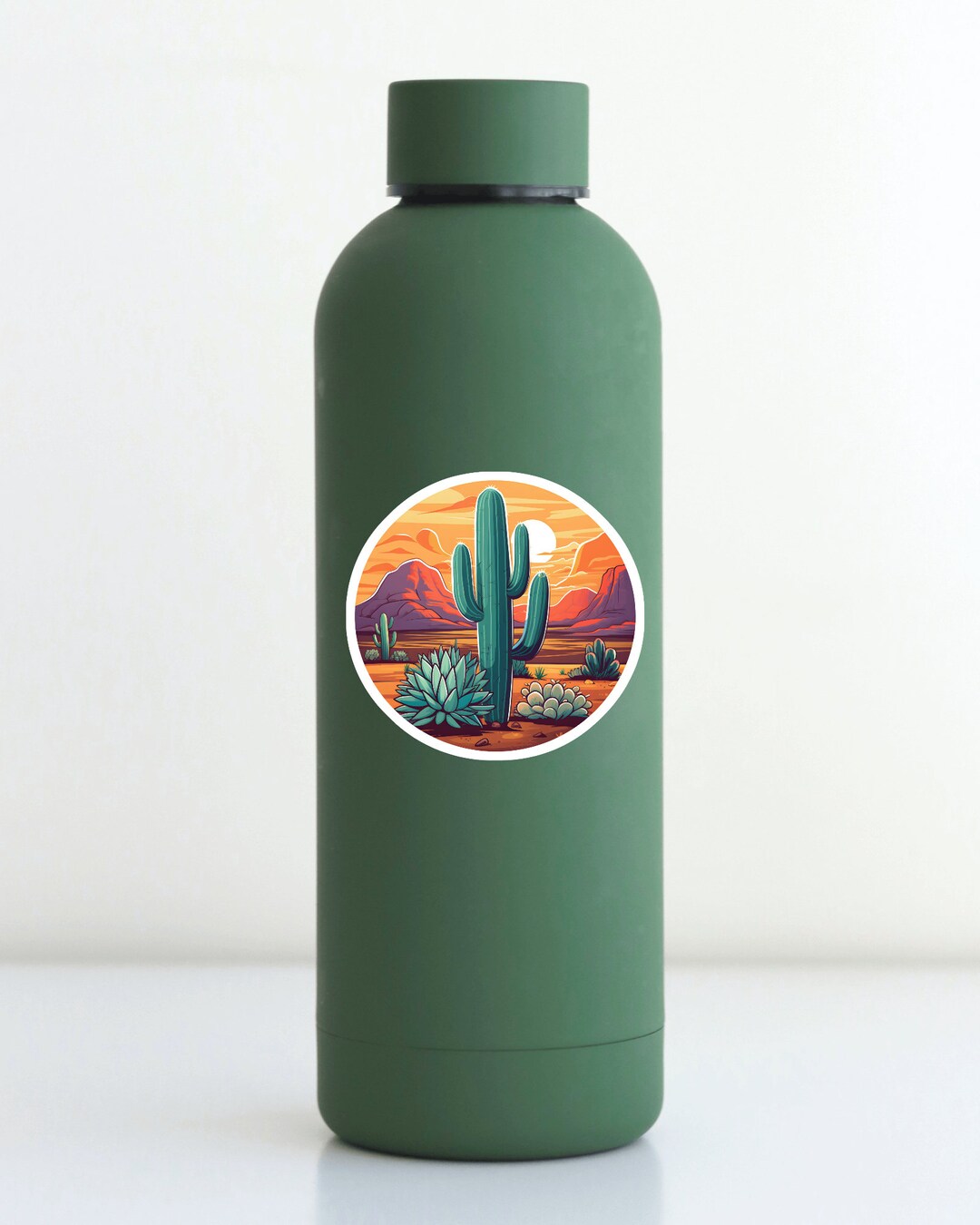 Desert Thorn - Cactus Sticker, Nature Vinyl Stickers, Plant Water ...