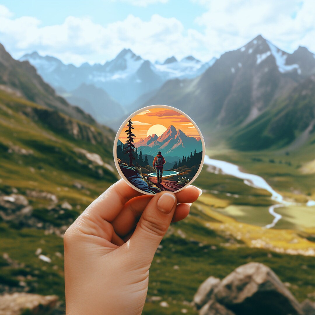 Summit Seeker - Hiking Sticker, Nature Vinyl Sticker, Adventure Water ...
