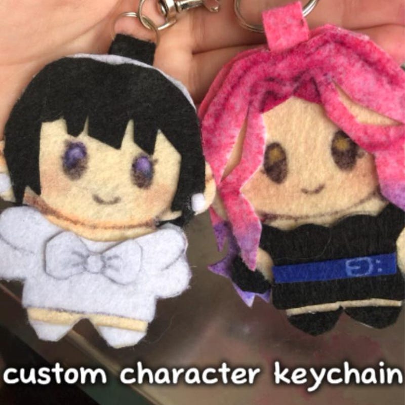 Felt Character Keychains - Etsy