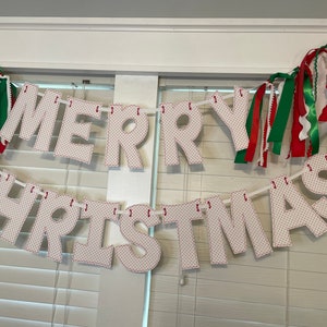 Merry Christmas Banner, Christmas Banner, Holiday Banner, Christmas ...