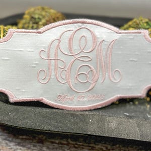 Personalized Wedding Bouquet Wrap: Monogrammed Bridal Keepsake - Etsy