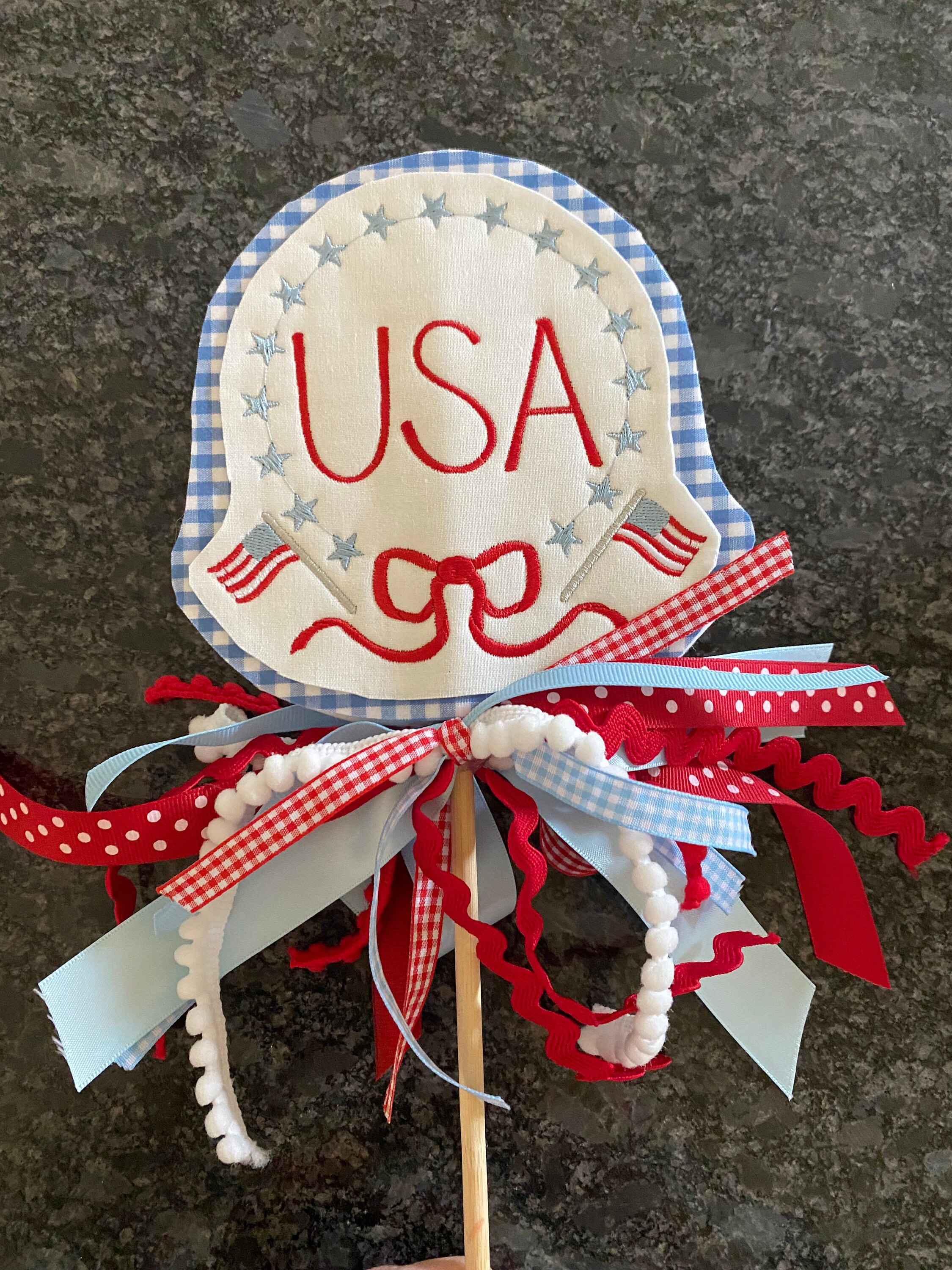 Fourth of July Cake Topper, Cake Topper, Fourth of July, Happy Birthday ...