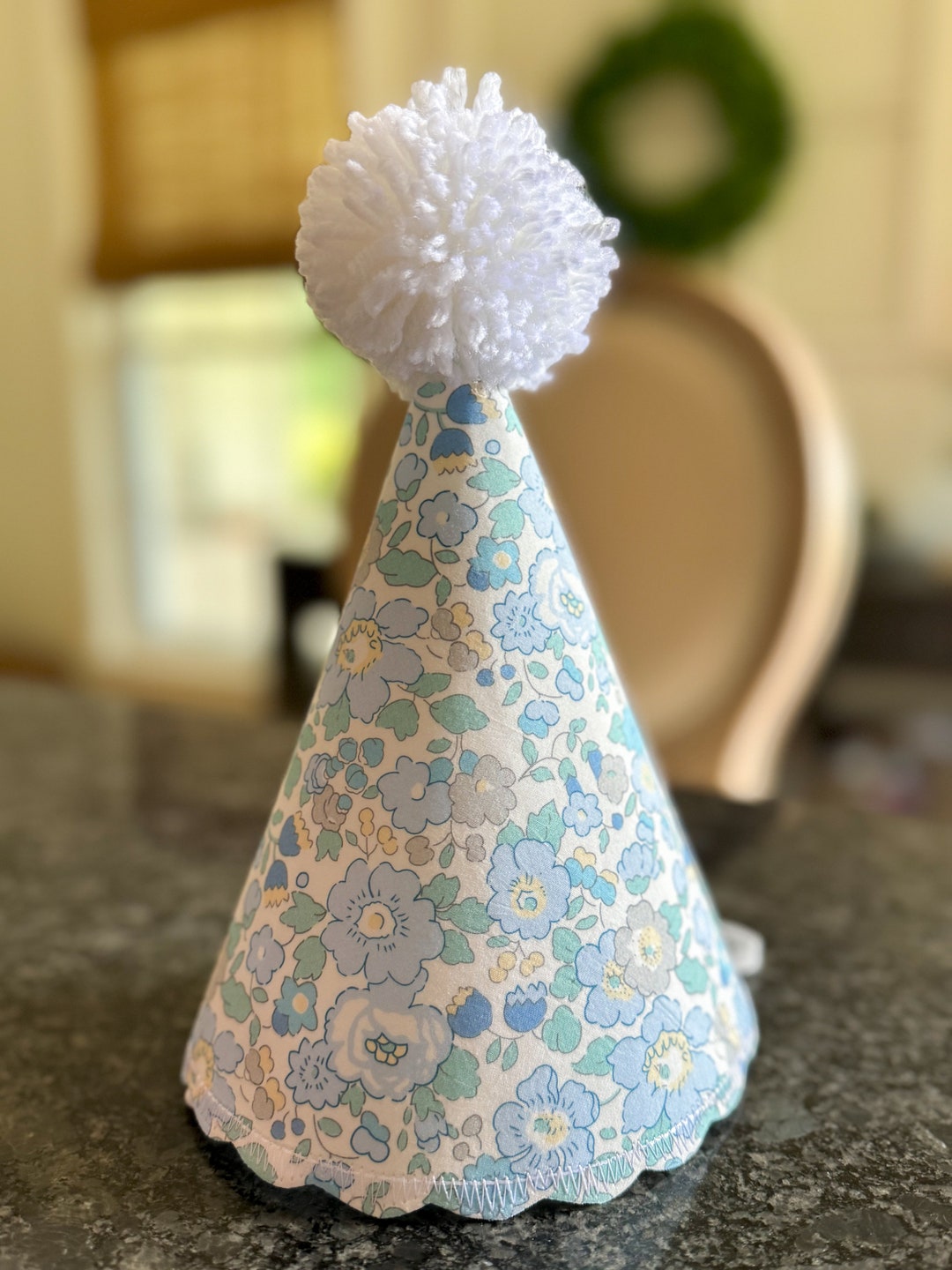 Scallop Edge Birthday Hat, Personalized Birthday, Hat, Monogrammed ...