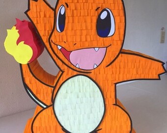 Pokemon Charmander Handmade Pinata Medium 18 Birthday Party Piñata ...