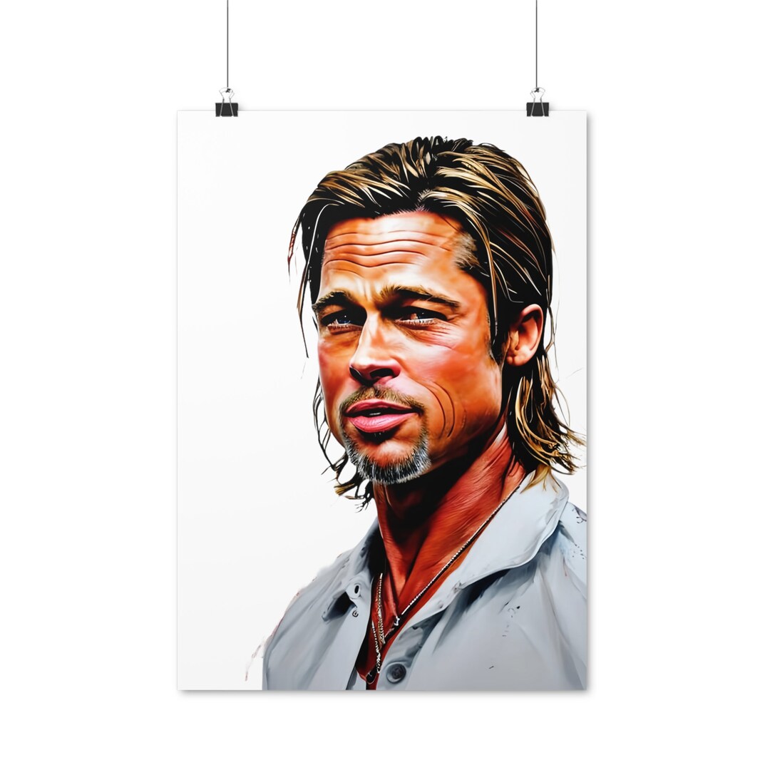 Brad Pitt Poster matte/glossy Multiple Sizes - Etsy
