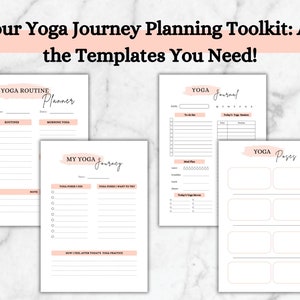 Digital Yoga Planner With Meditation Tracker: Yoga Journal, Yoga Poses ...