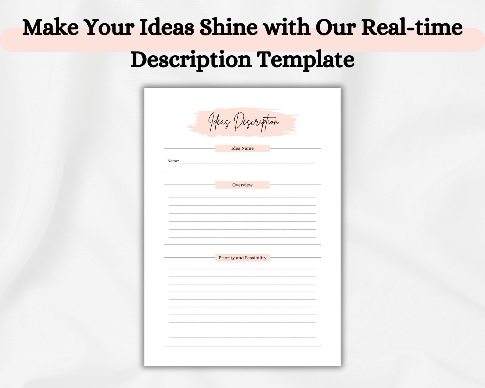 Printable Ideas Tracker: Ideas Description, Ideas Bank, SWOT Analysis ...