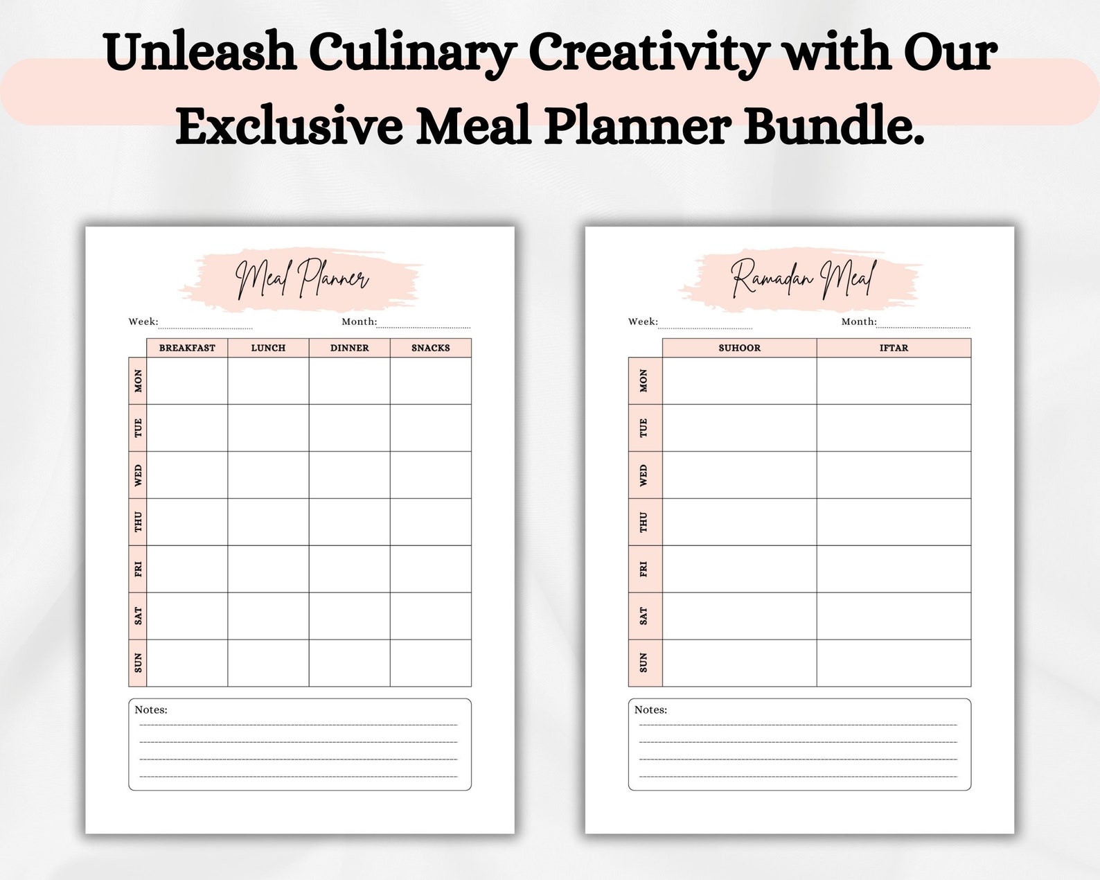 Printable Muslim Planner: Quran Tracker, Islamic Tracker, Salah Tracker ...