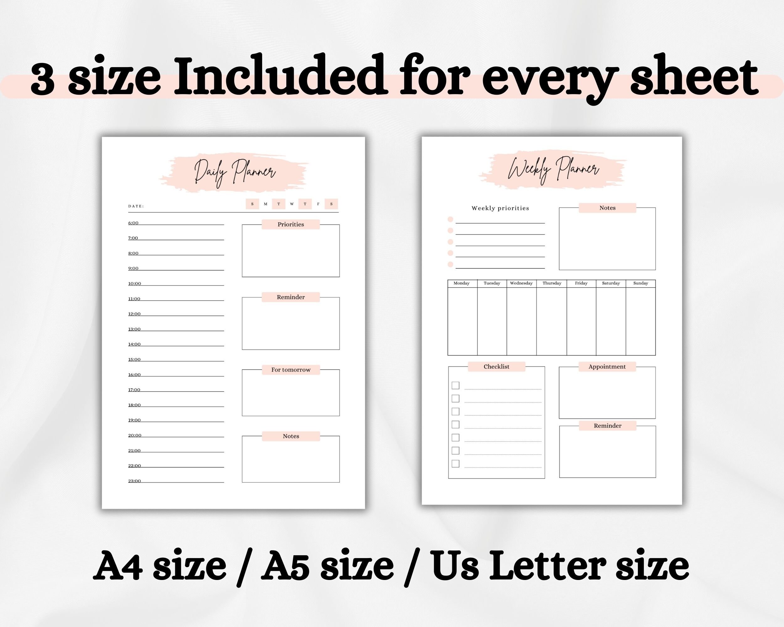 Printable Autism Planner: Autism Planner Adult, Daily Planner for ...