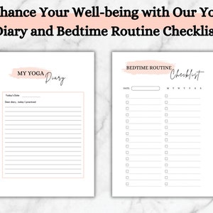 Digital Yoga Planner With Meditation Tracker: Yoga Journal, Yoga Poses ...