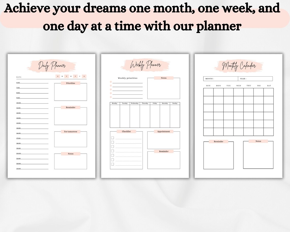 Printable Autism Planner: Autism Planner Adult, Daily Planner for ...