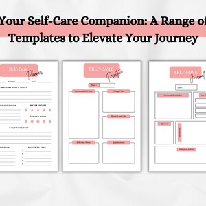 Digital Self-care Planner : Printable Planners & Wellness Organizers ...