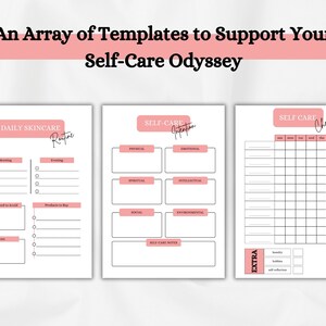 Digital Self-care Planner : Printable Planners & Wellness Organizers ...