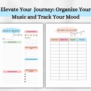 Printable Dance Planner: Dance Routine Planner, Dance Journal, Dance ...