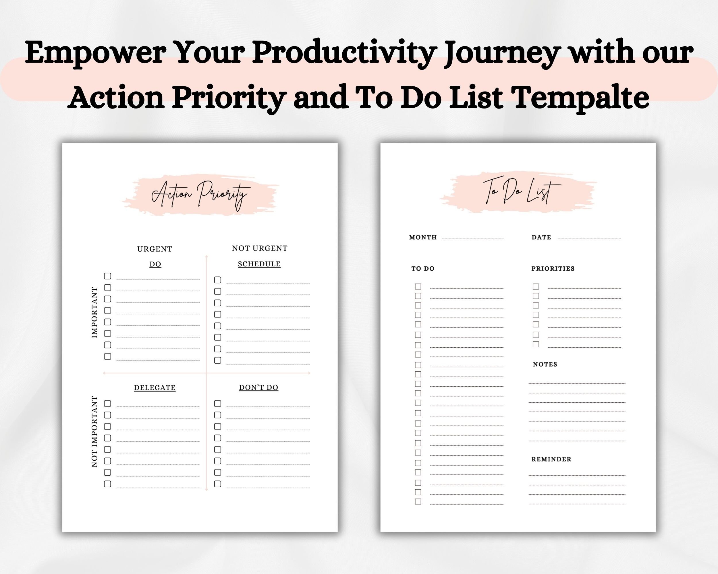 Printable Time Management Planner: Time Tracker Pomodoro - Etsy