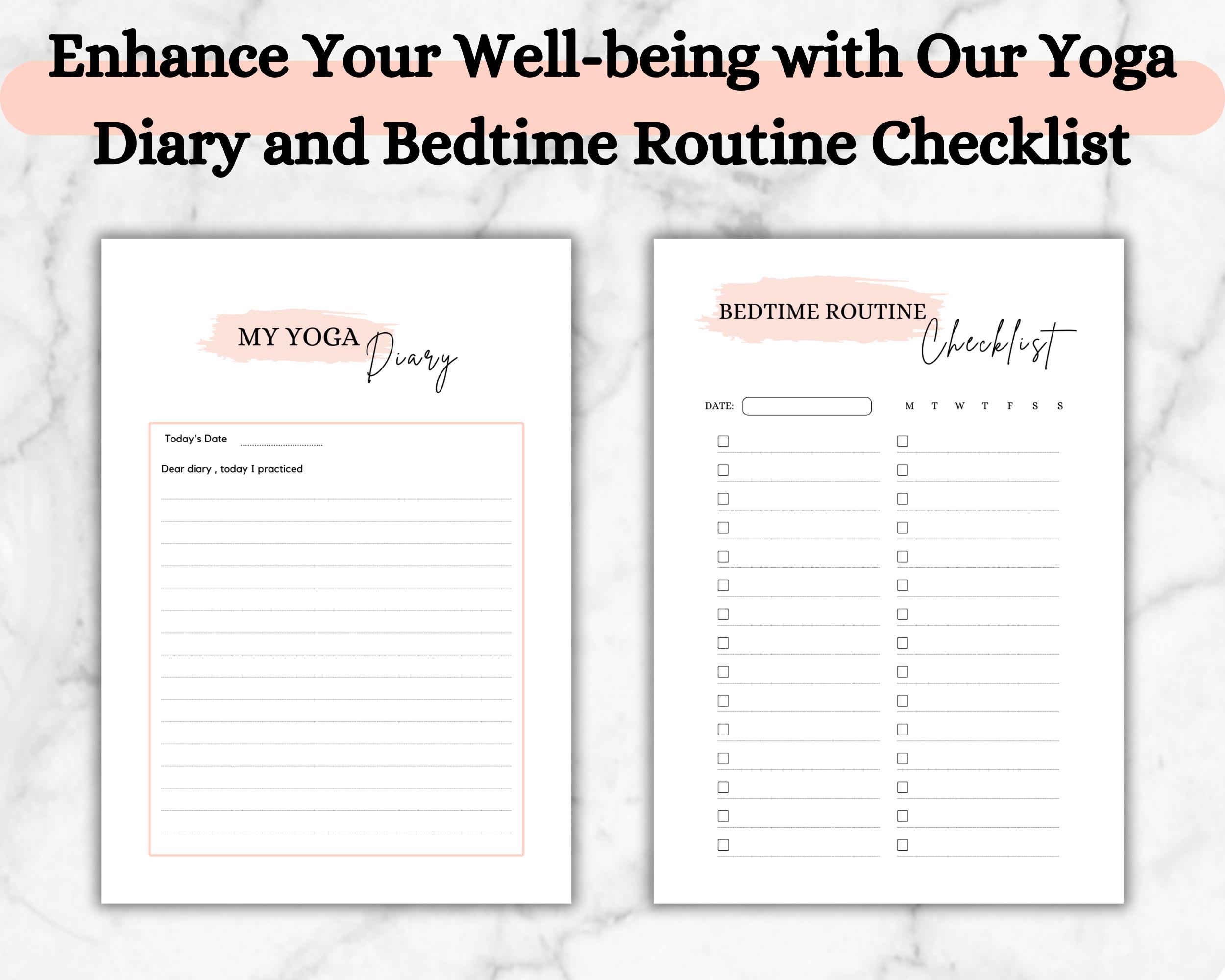 Digital Yoga Planner With Meditation Tracker: Yoga Journal, Yoga Poses ...