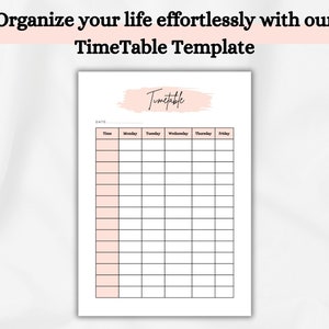 Printable Time Management Planner, Time Tracker, Pomodoro Planner ...