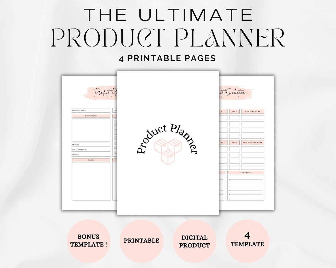 Printable Product Planner: Profit Tracker Printable Product - Etsy