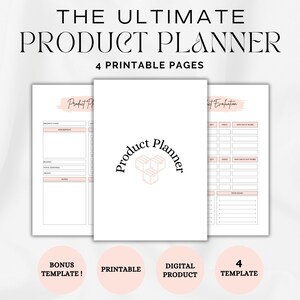 Printable Product Planner: Profit Tracker, Printable Product Launch ...