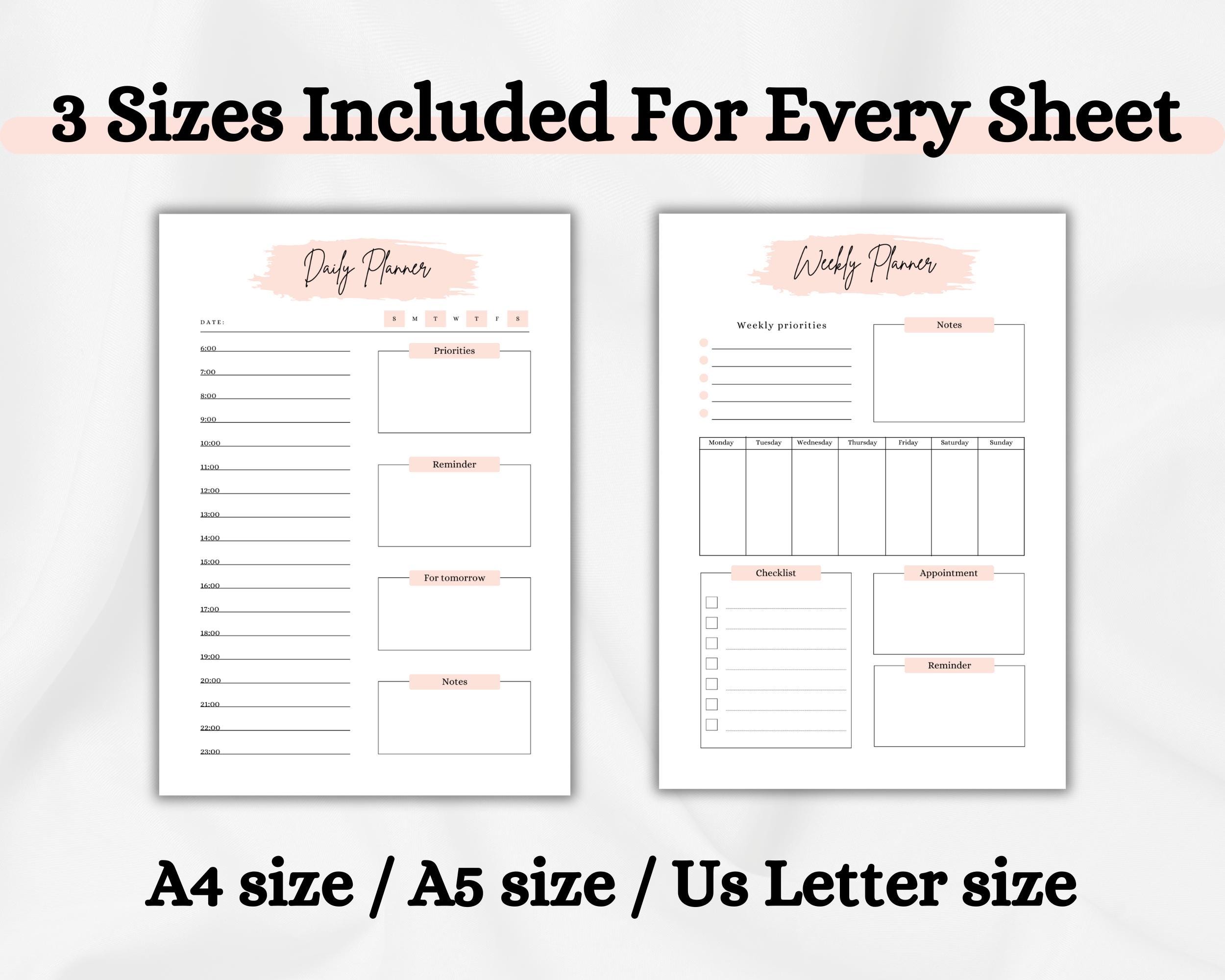 Printable Autism Planner, Autism Planner Adult, Daily Planner for ...