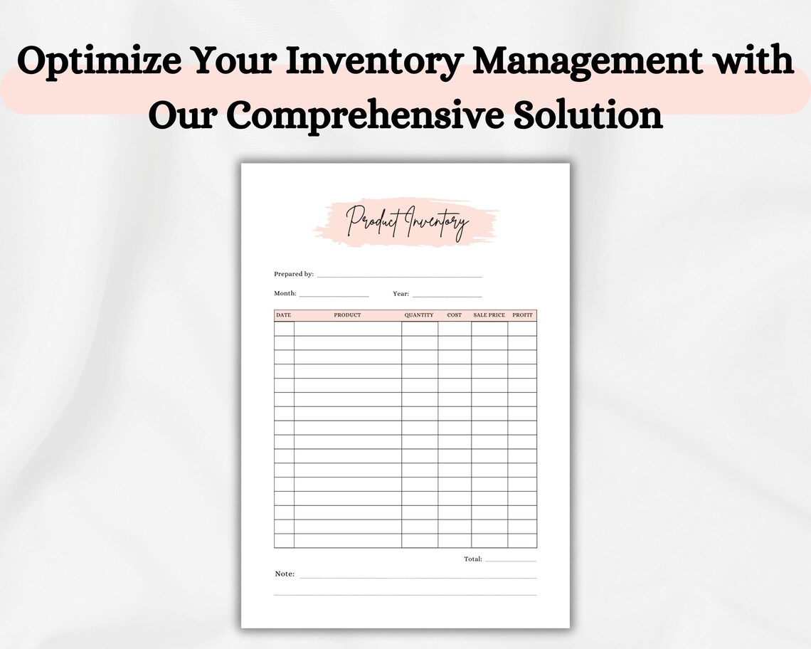 Printable Product Planner: Profit Tracker Printable Product - Etsy