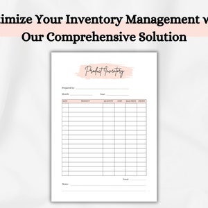 Printable Product Planner: Profit Tracker, Printable Product Launch ...
