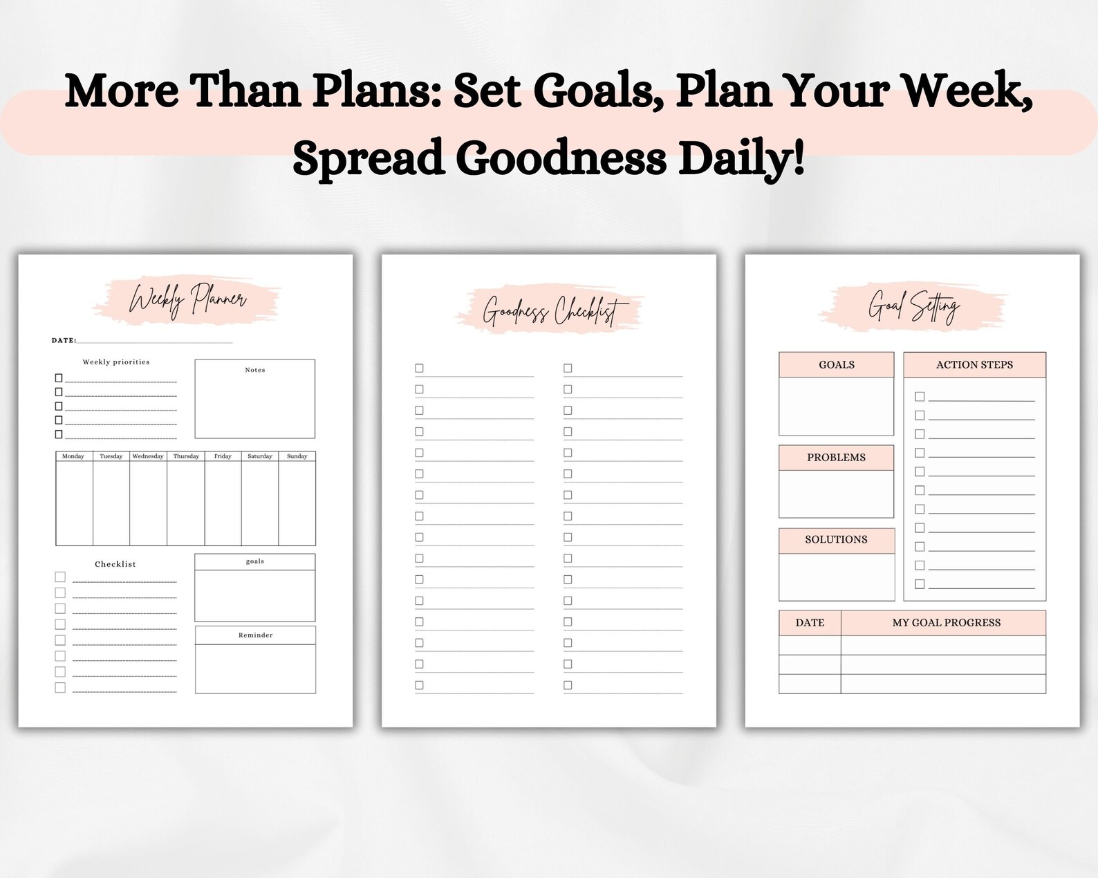 Printable Muslim Planner: Quran Tracker, Islamic Tracker, Salah Tracker ...