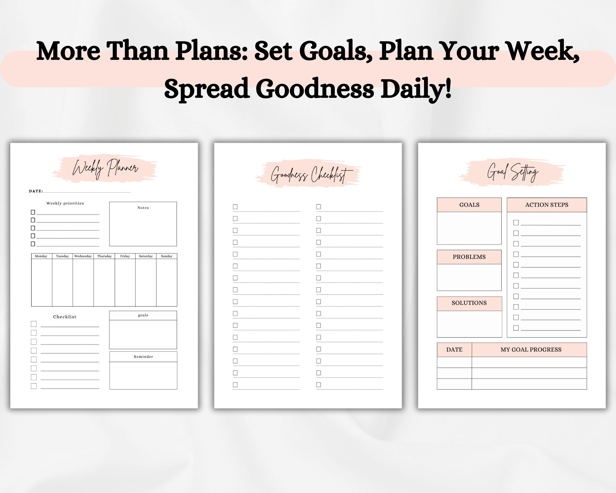Printable Muslim Planner: Quran Tracker, Islamic Tracker, Salah Tracker ...