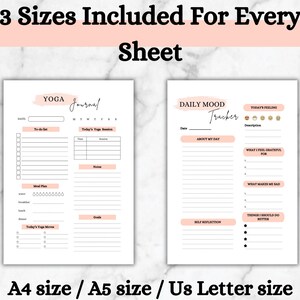 Digital Yoga Planner With Meditation Tracker: Yoga Journal, Yoga Poses ...