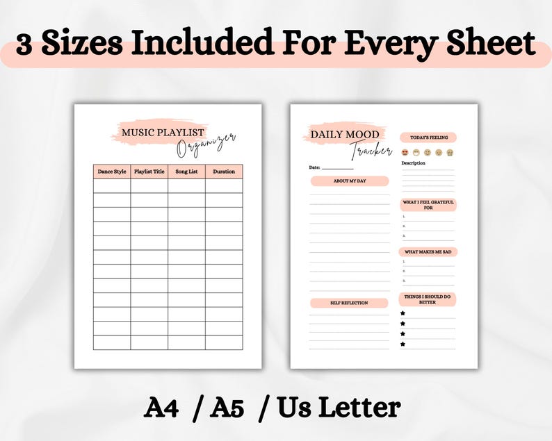 Printable Dance Planner: Dance Routine Planner, Dance Journal, Dance ...