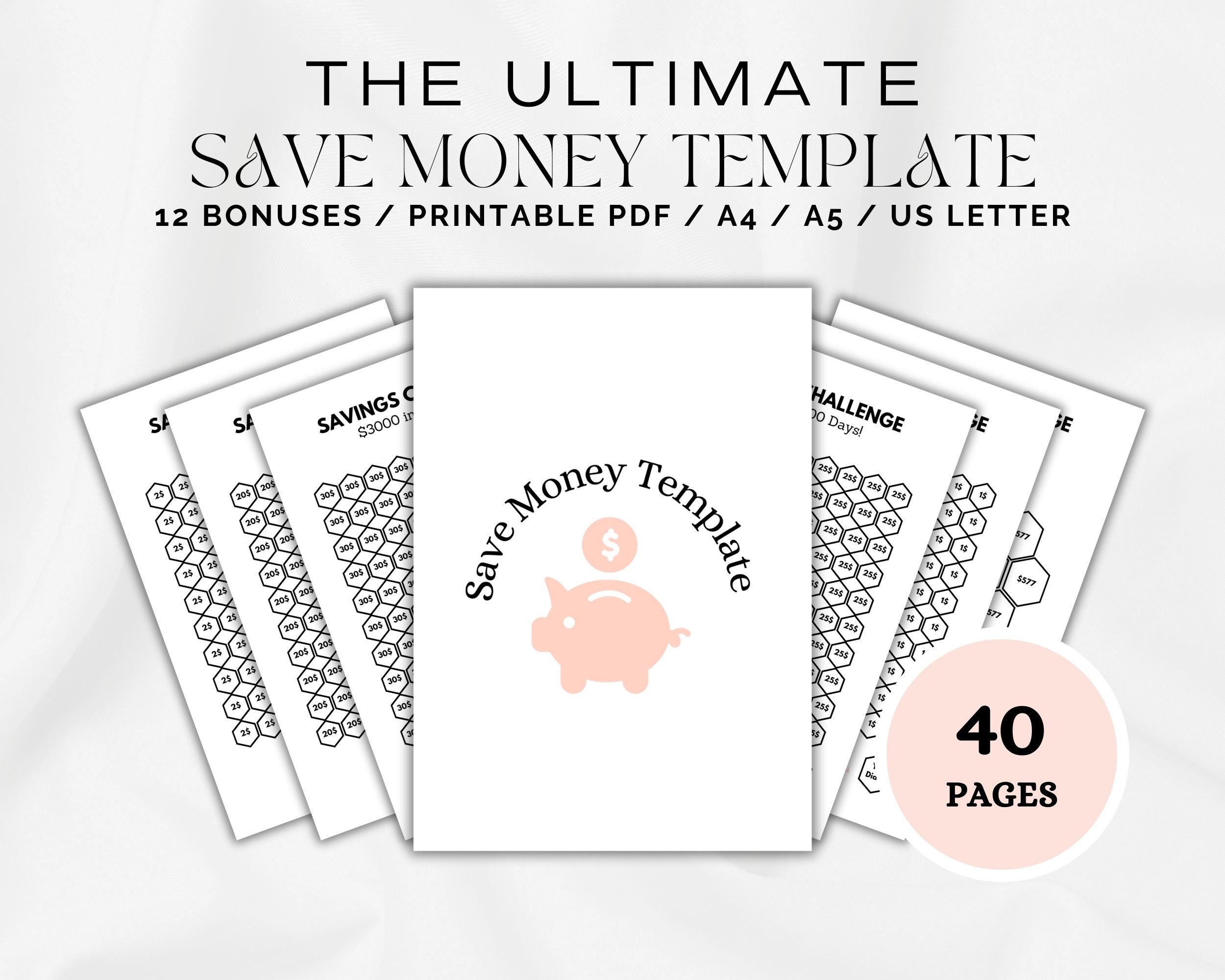 Printables Save Money Template, Printable Cash Saver, Money Saving ...